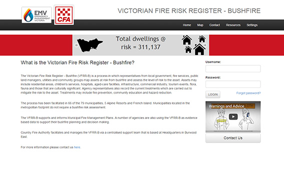 Victorian Fire Risk Register - Bushfire